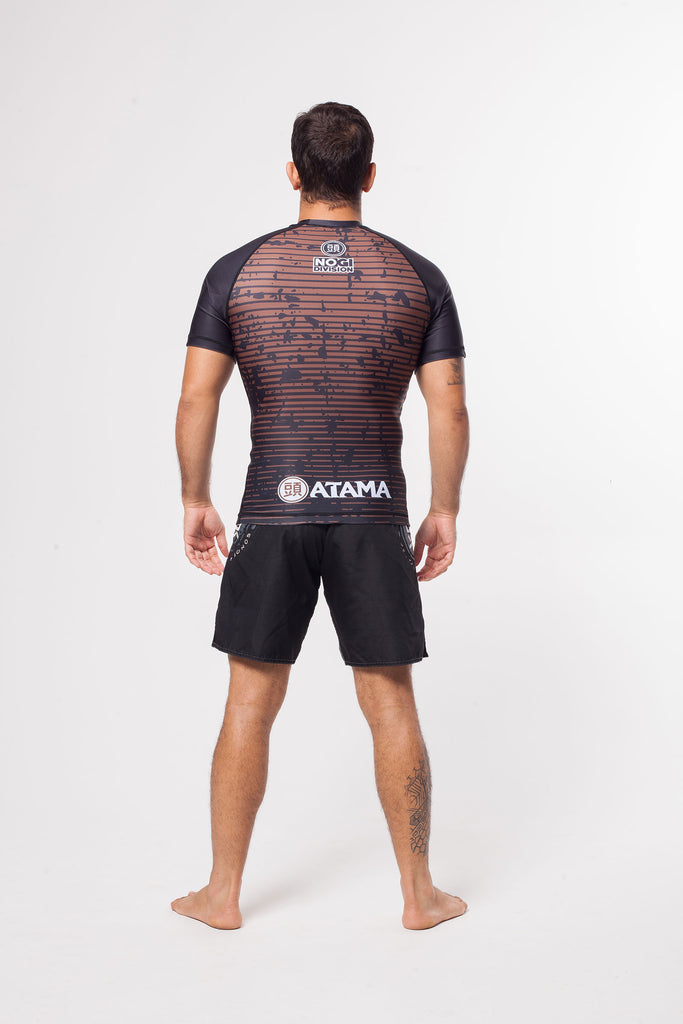 BLACK / BROWN ATAMA COMPETITION RASH GUARDS - BJJ Rash Guards