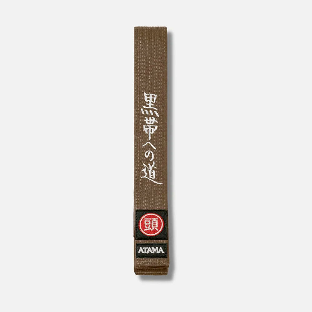 ATAMA BLACK BJJ BELT | BJJ Gi Belt