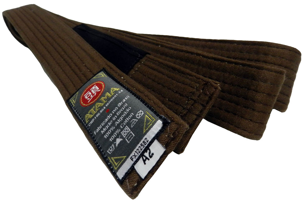 ATAMA JIU JITSU BROWN BELT - BJJ Kimono Belt | BJJ Gi Belt
