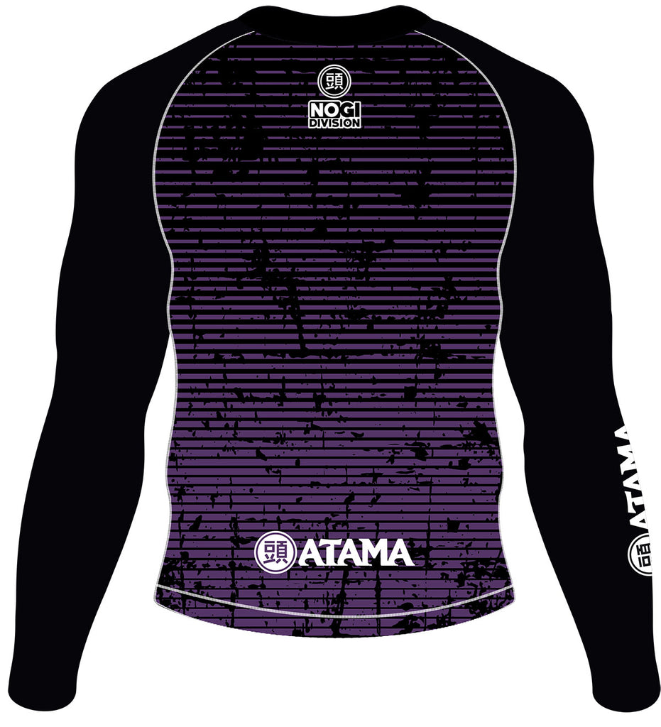 ATAMA PURPLE RANKED RASH GUARD | BJJ RASH GUARDS