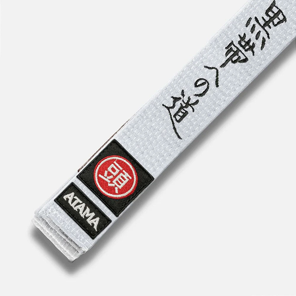 ATAMA BLACK BJJ BELT | BJJ Gi Belt